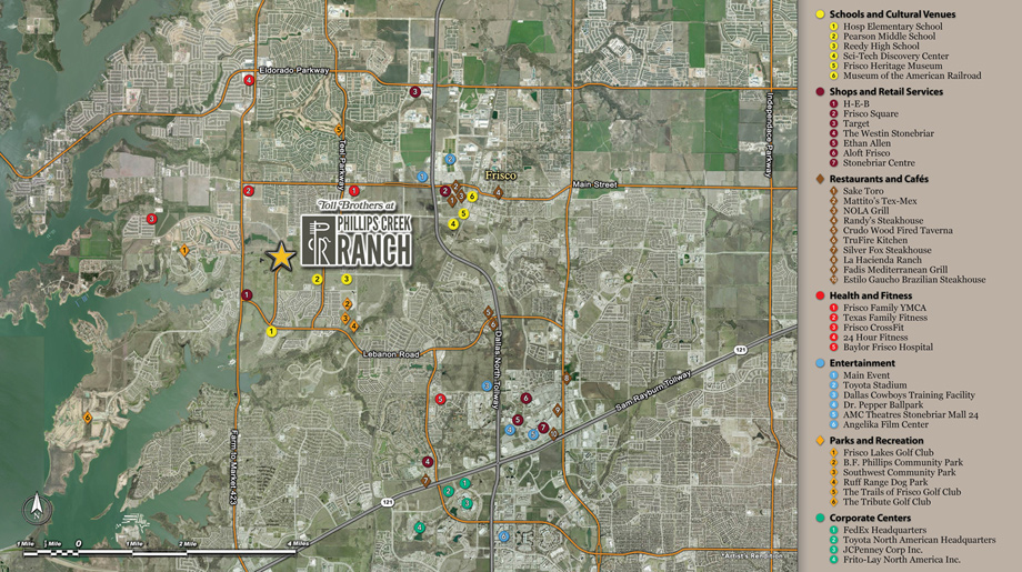 Frisco Neighborhood Map