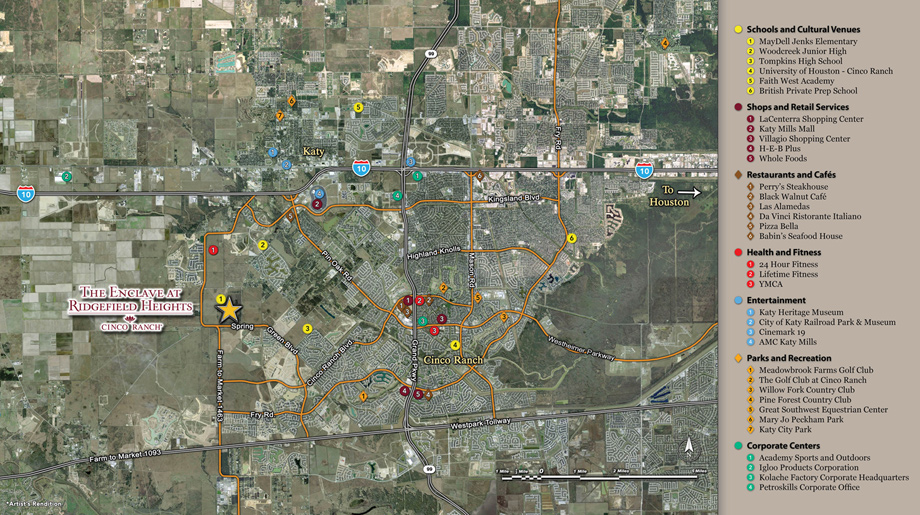 Cinco Ranch Katy Tx Amenities Map