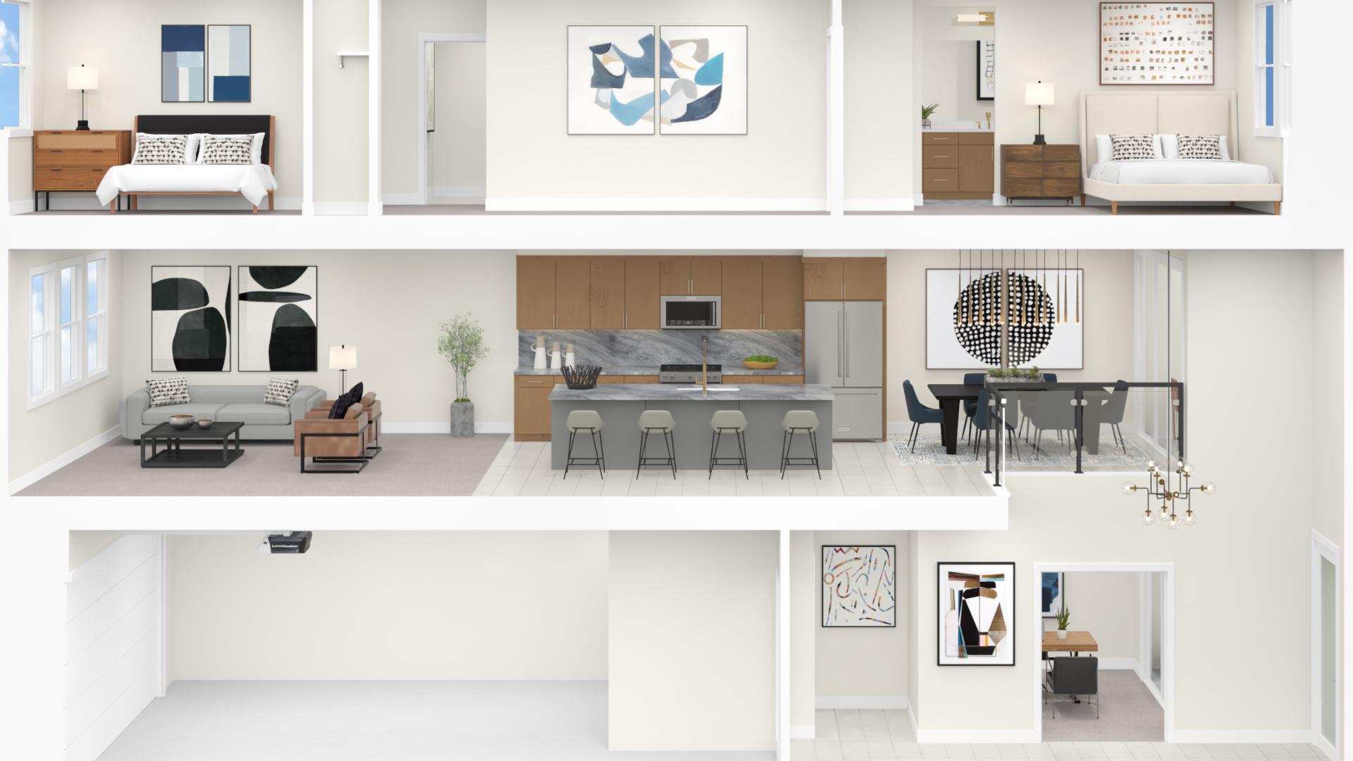 E2 Model Home Design in Everly at Civita by Toll Brothers