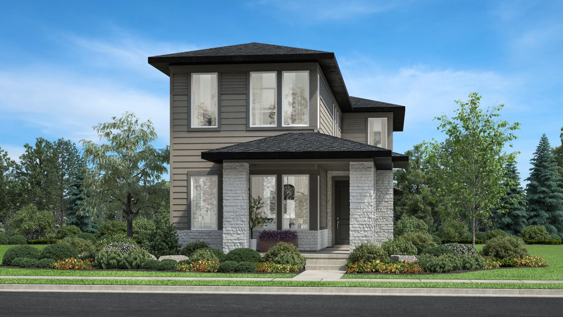 Dailey Model Home Design in Edge at Erie Town Center by Toll Brothers