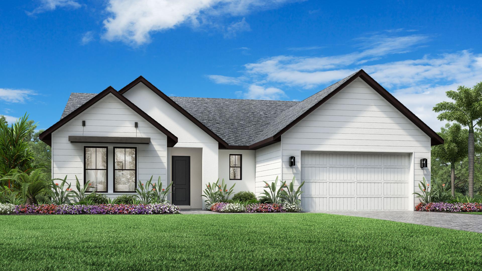 Skimmer Modern Ranch Quick Move-In Home at 5878 Freestone Cir in Regency at Waterset - Wren ...
