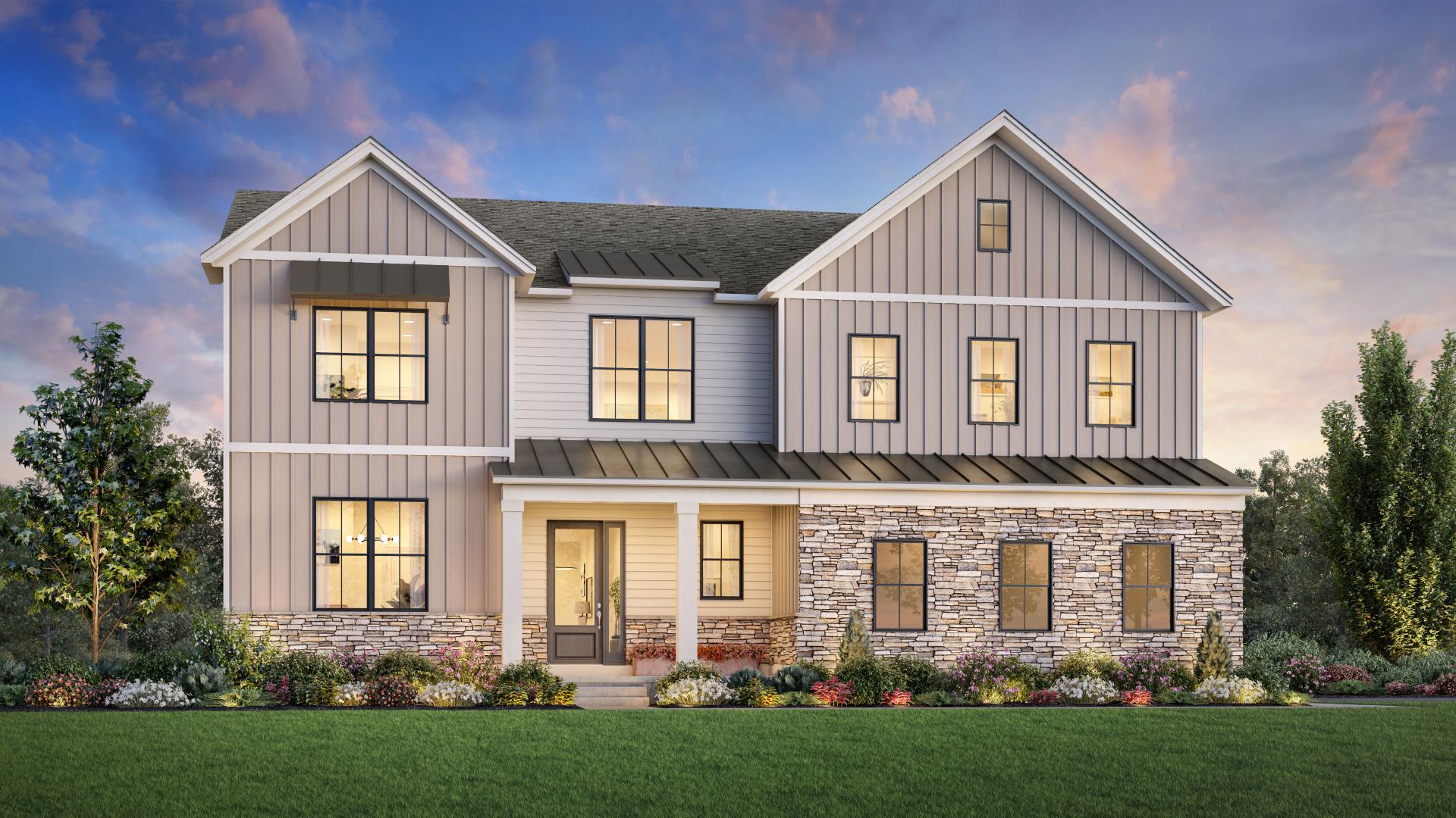 Cloverfield Model Home Design in Boxwood by Toll Brothers